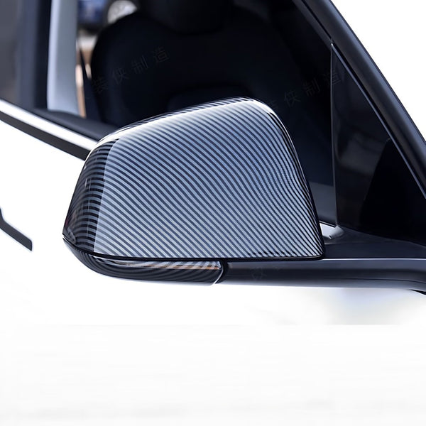 Tesla Model Y Rear View Mirror Trim Covers - EVTROVE